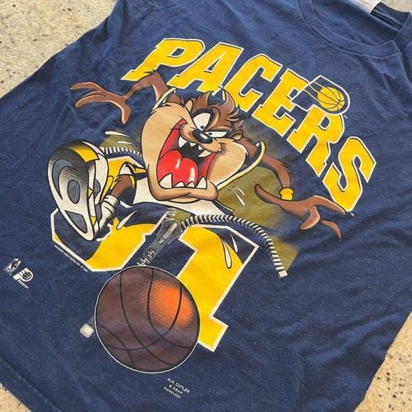 Shirts | Indiana Pacers Tasmanian Devil Reggie Miller Looney Tunes ...